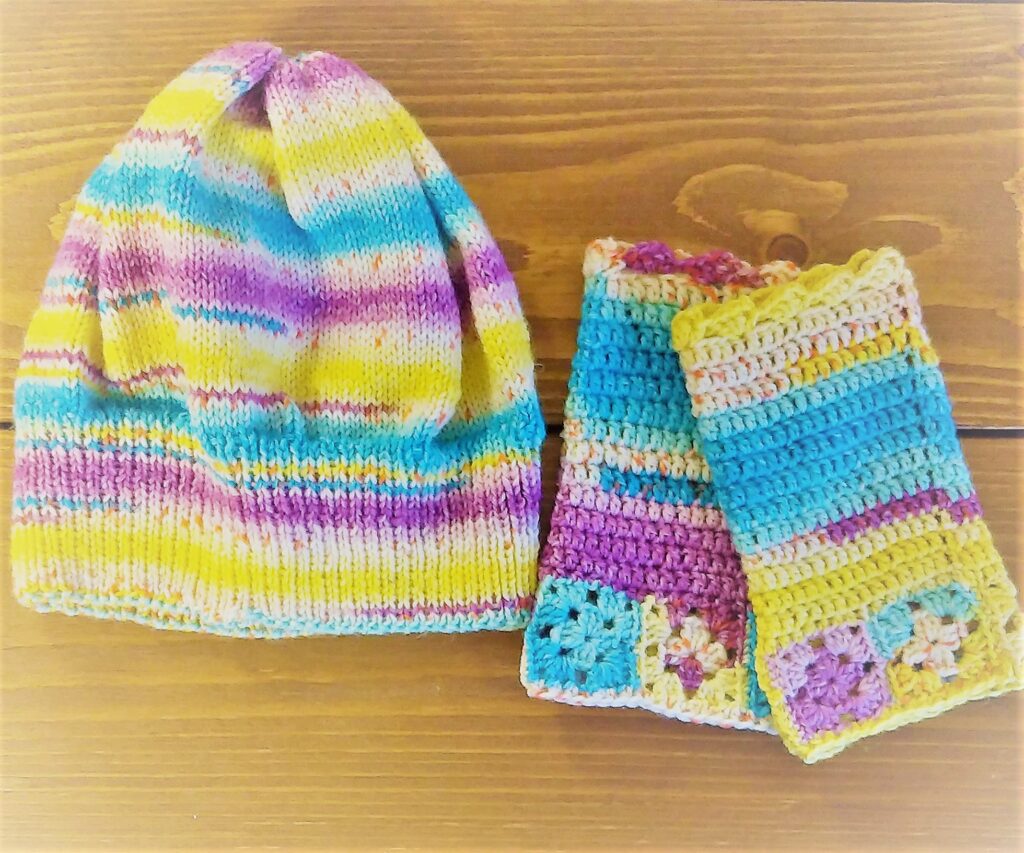 Opal毛糸1玉で帽子とアームウォーマーができるのか編んでみた | Libelula Blog